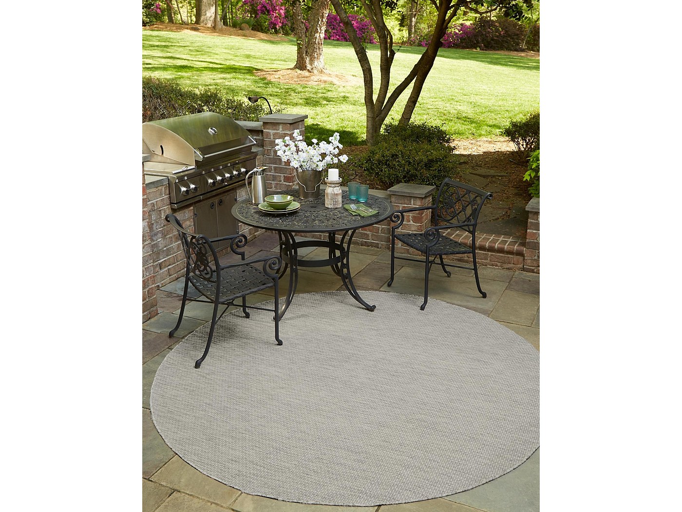 Tappeto Esterno - 122x122 - Grigio scuro - Tulum