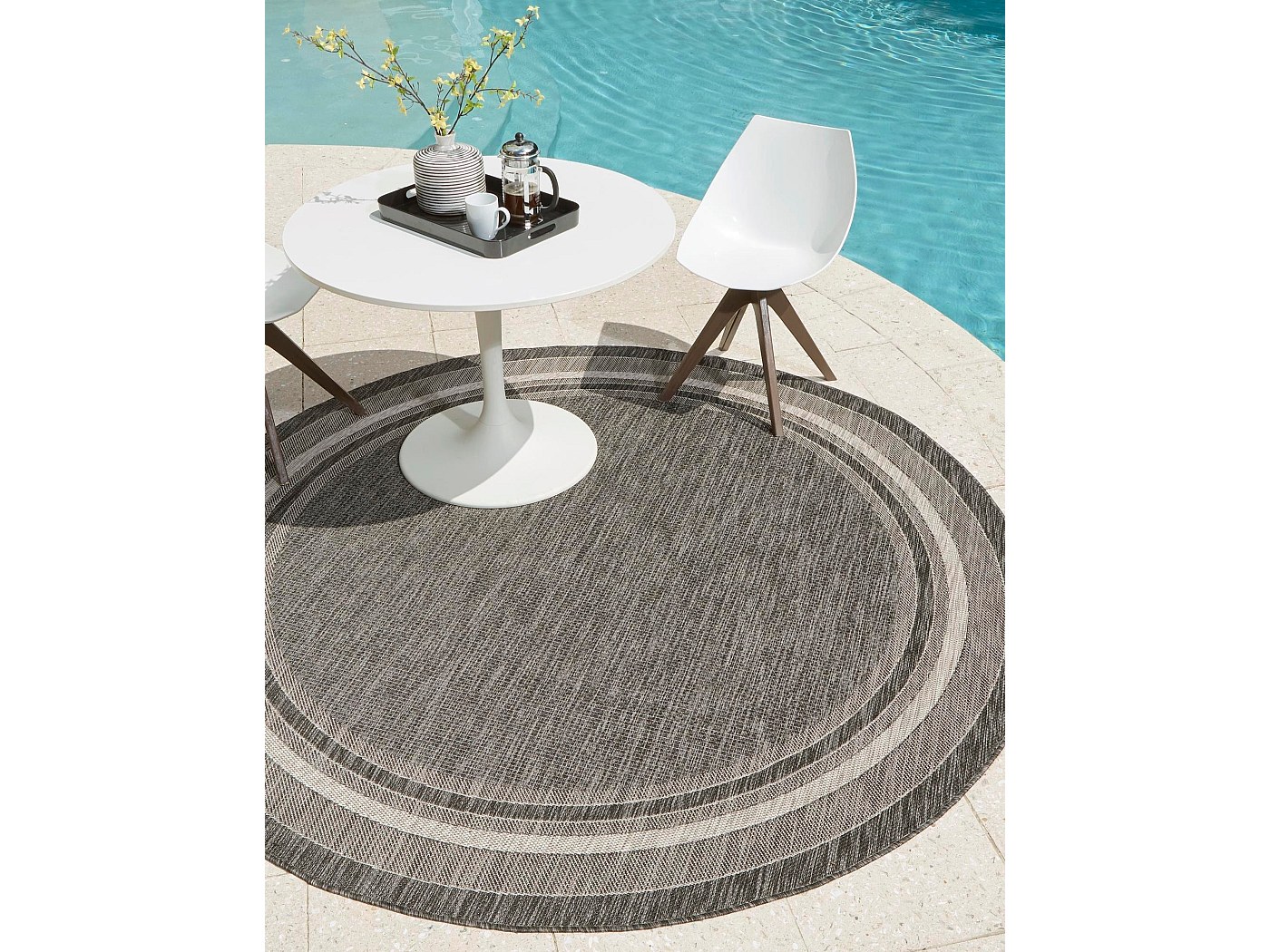 Tappeto Esterno - 122x122 - Nero - Tulum