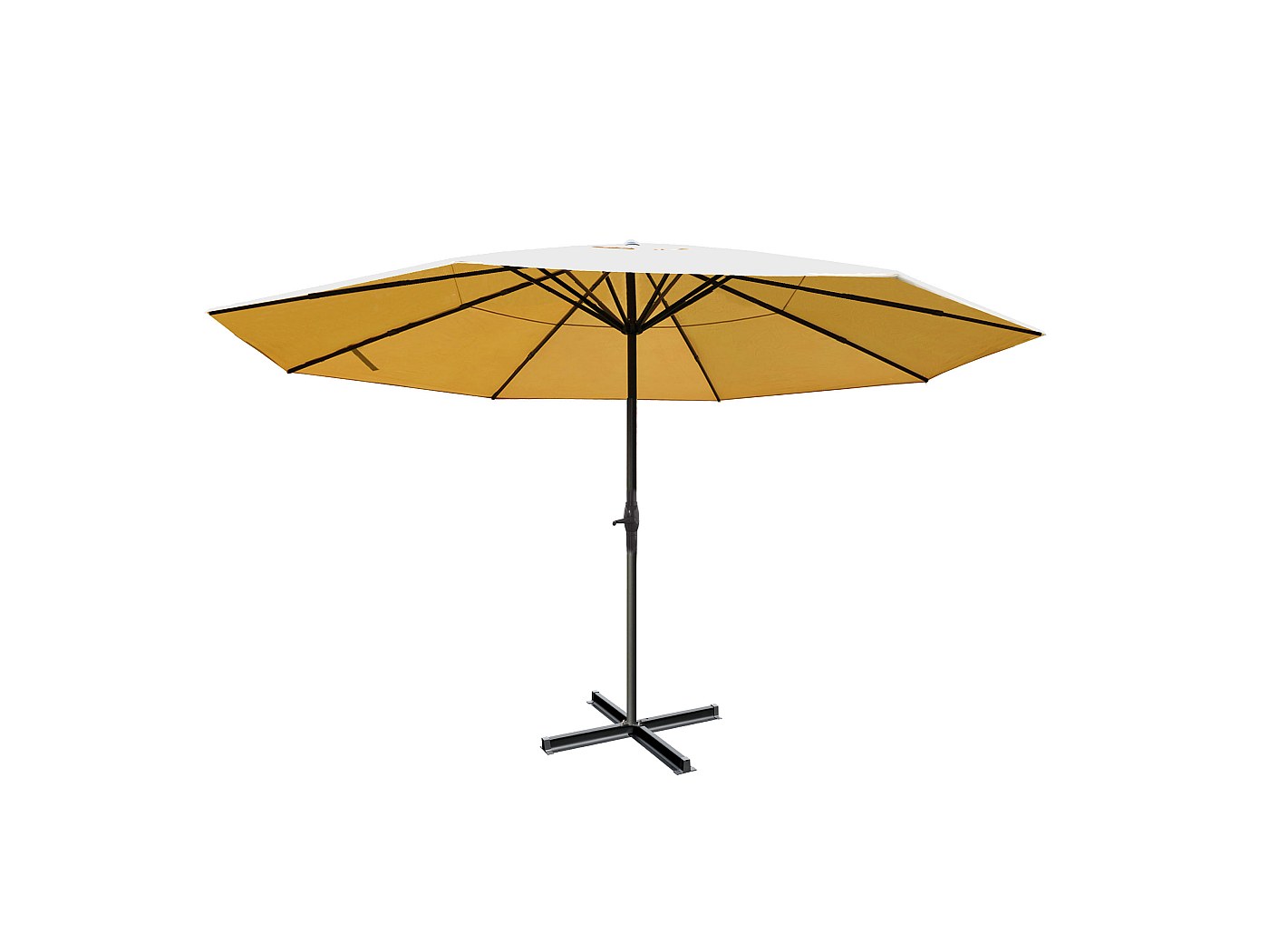 Sombrilla Carpi Pro Ø 5m, crema sin soporte