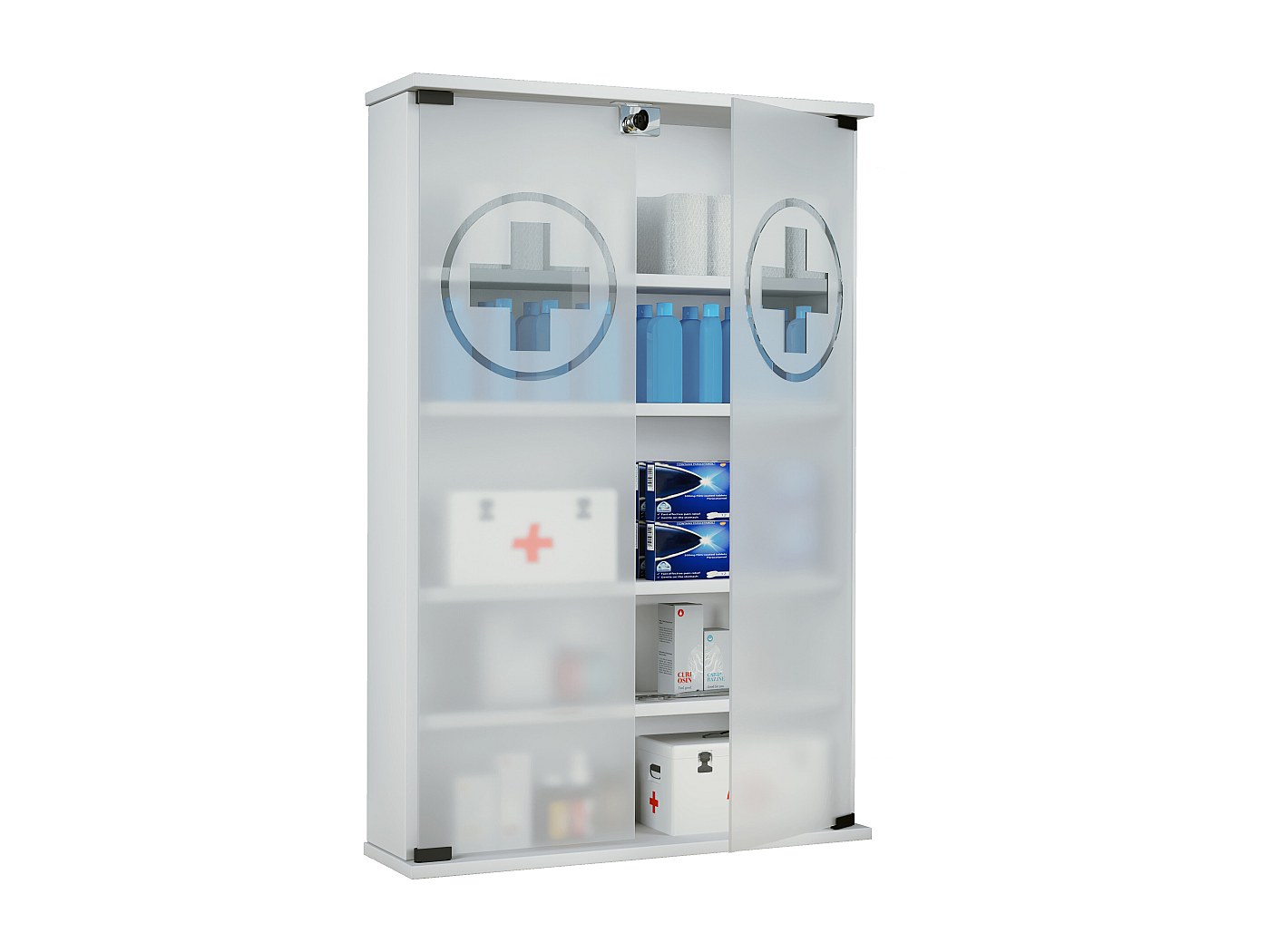 VCM Medical Cabinet | Dimensões aprox. A. 91 x L. 60 x P. 17 cm ...