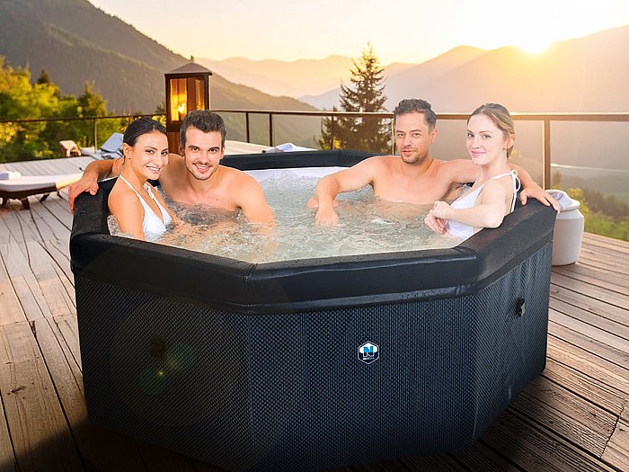 Spa Netspa Semi-Rigid Octogonal Octopus 4+2 Places - Portable Heating ...