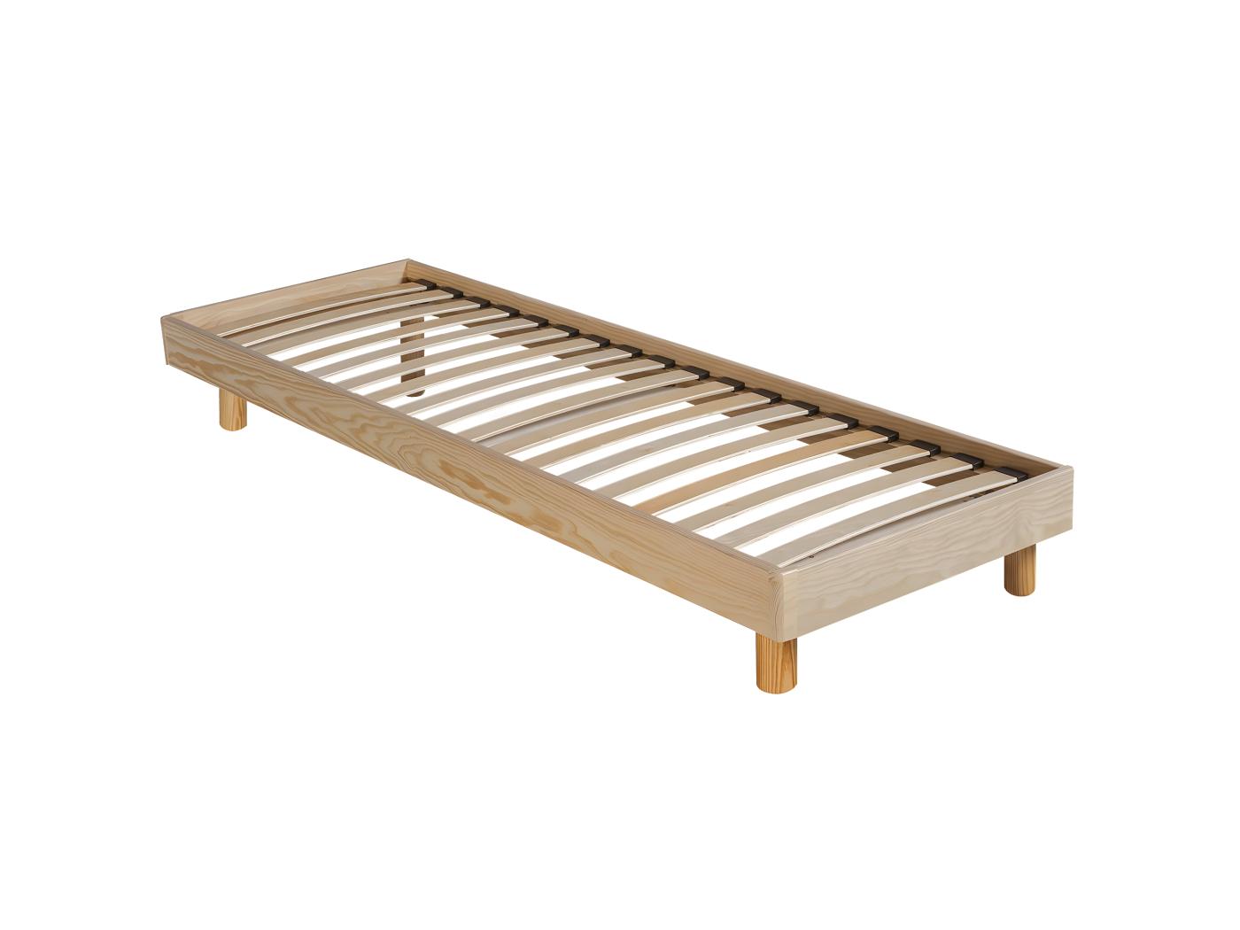 NEOKIT - Sommier Démontable 90x200cm Bois Massif Vernis Naturel NEOKIT - Sommier Démontable 90x200cm Bois Massif Vernis Naturel