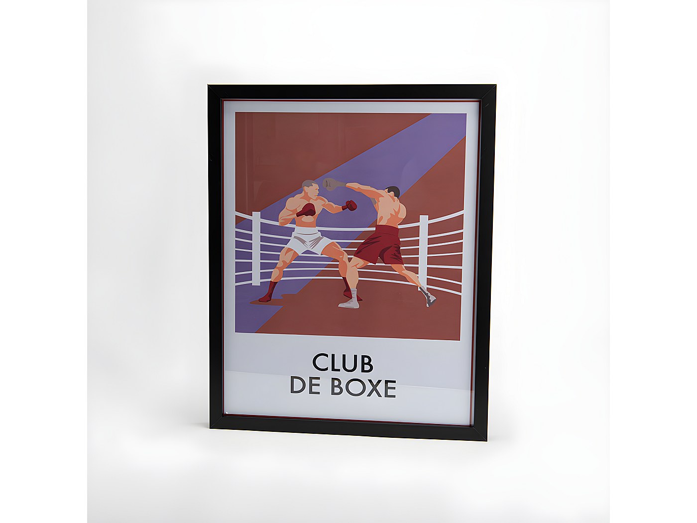 Affiche club de boxe 40x50