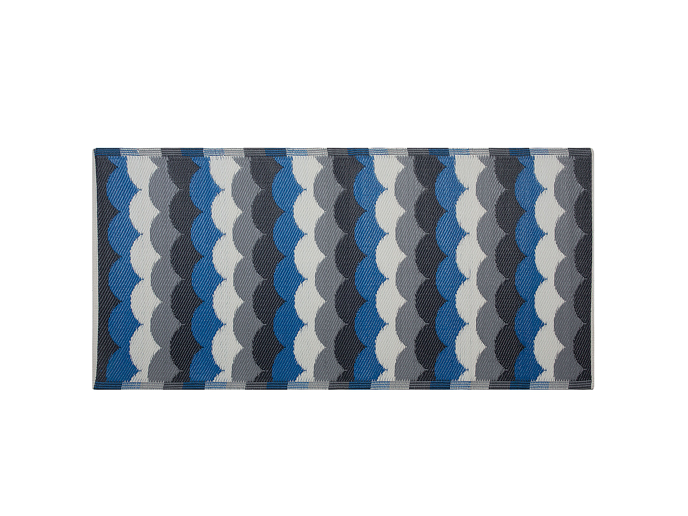 Outdoor Teppich grau-blau 90 x 180 cm BELLARY