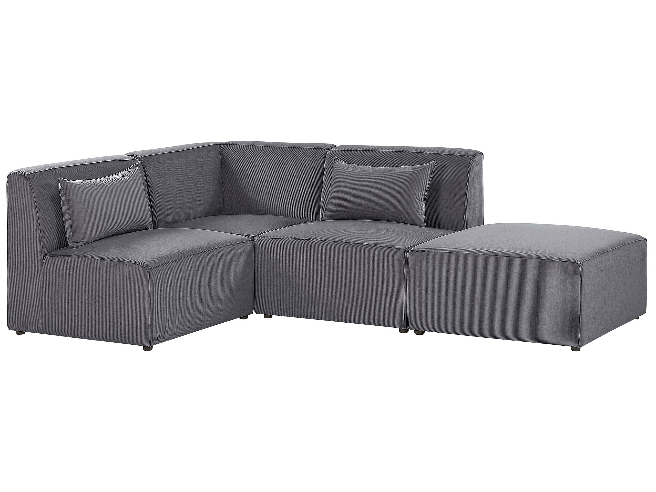 - Canapé d'Angle Modulable - Lemvig - 3 Modules et Pouf Ottoman, en ...