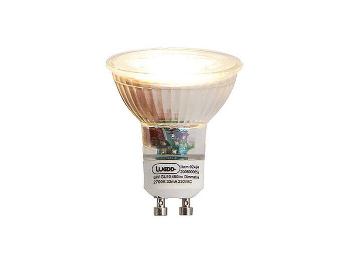 Lampe LED GU10 dimmable 6W 450 lm 2700K