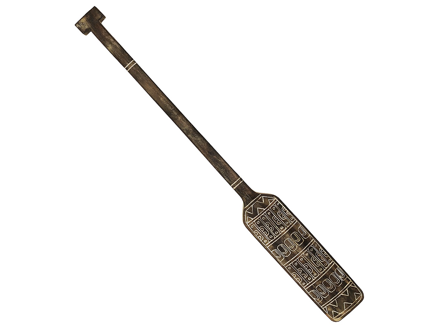 Rame décorative en bois marron L130