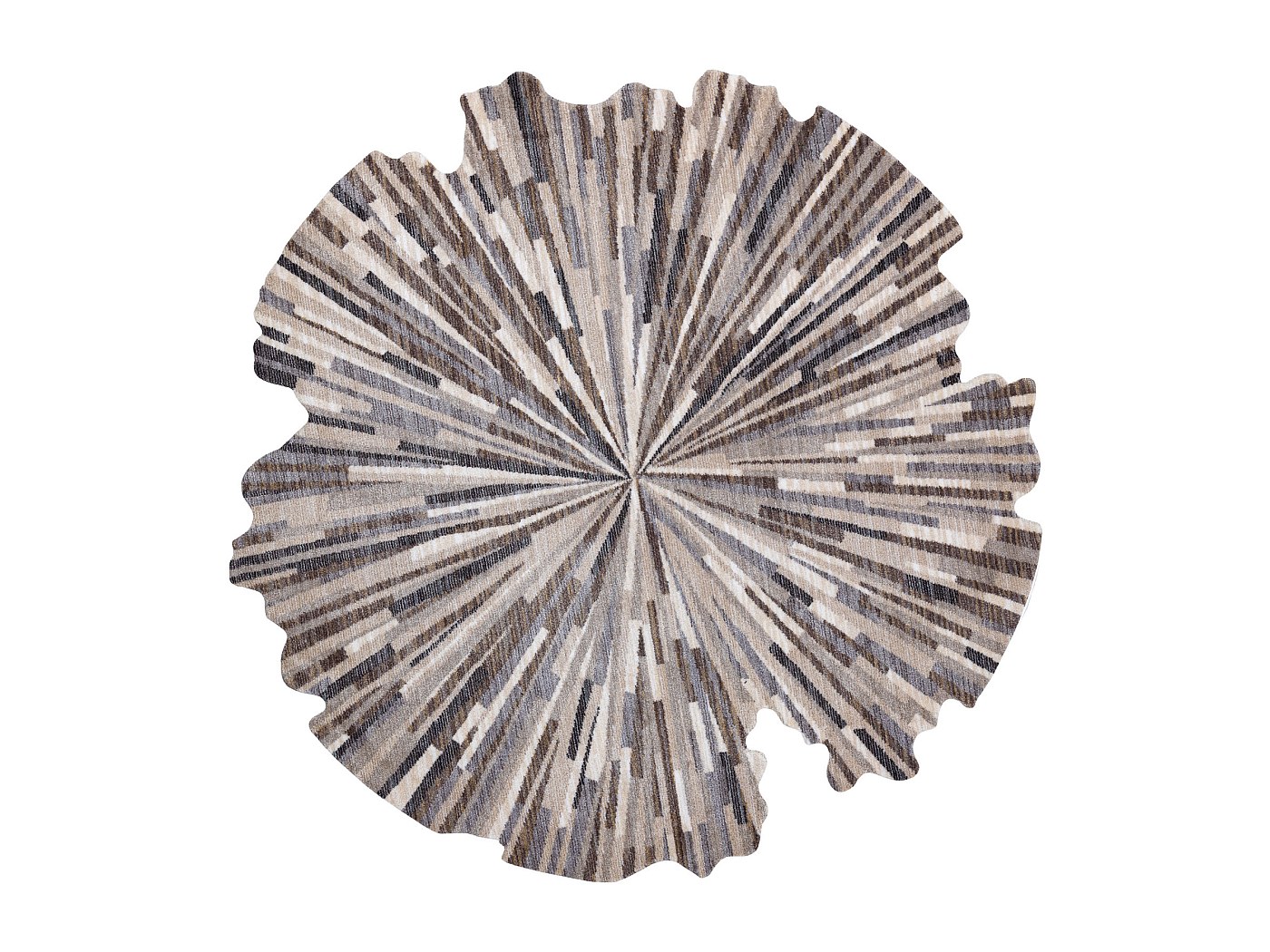 Tappeto TINE 75317B Astrazione - moderno, forma irregolare grigio scur ...