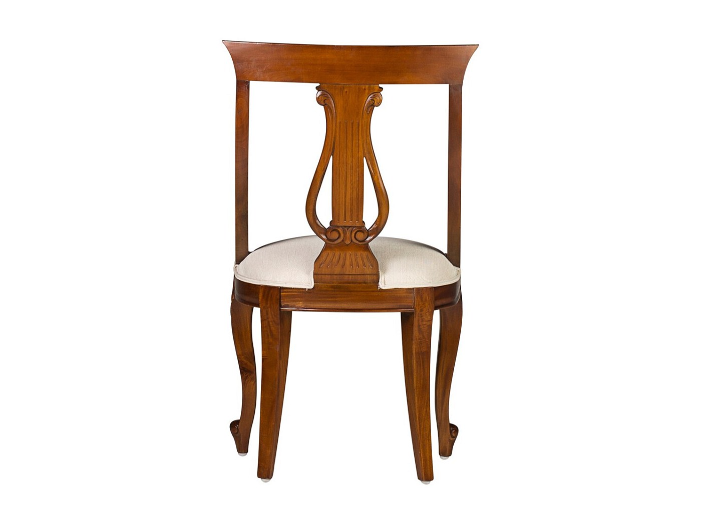 Chaise en bois d'acajou marron Castle