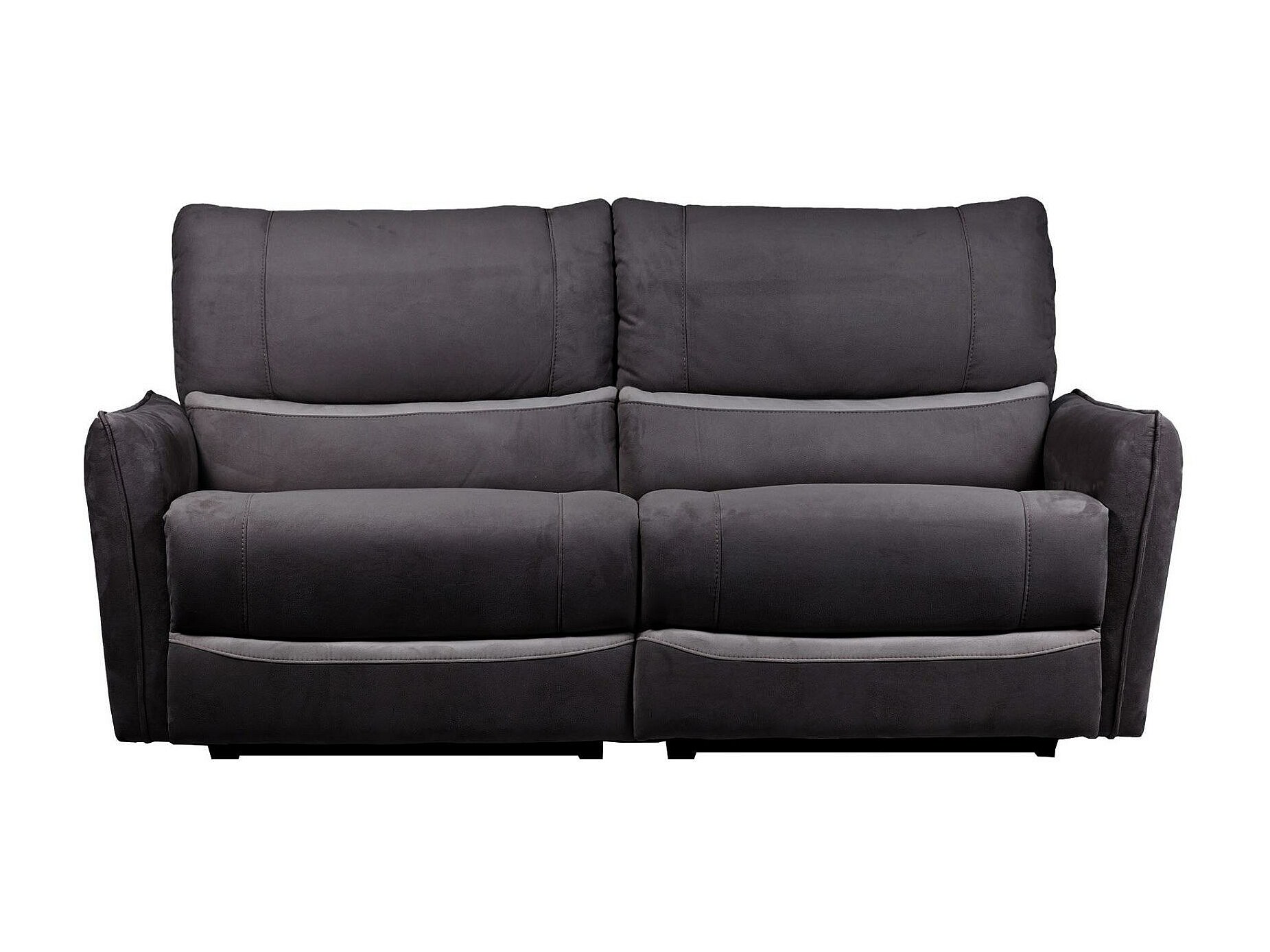 Canapé de relaxation 3 places Electrique Microfibre Gris foncé Barca