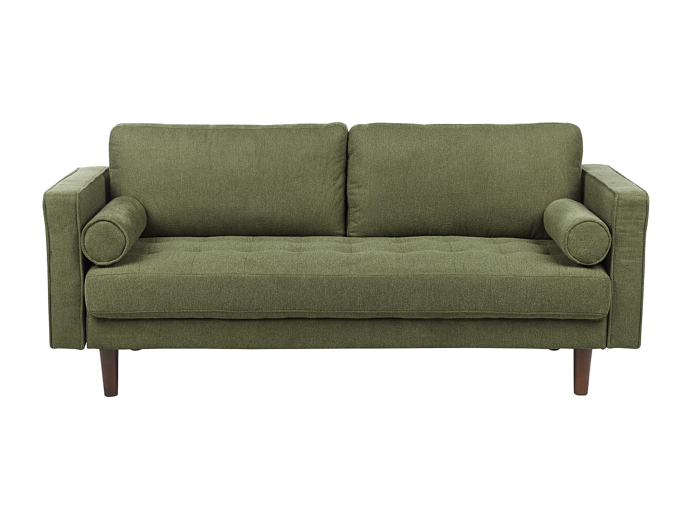 Canapé 3 places en tissu vert NURMO