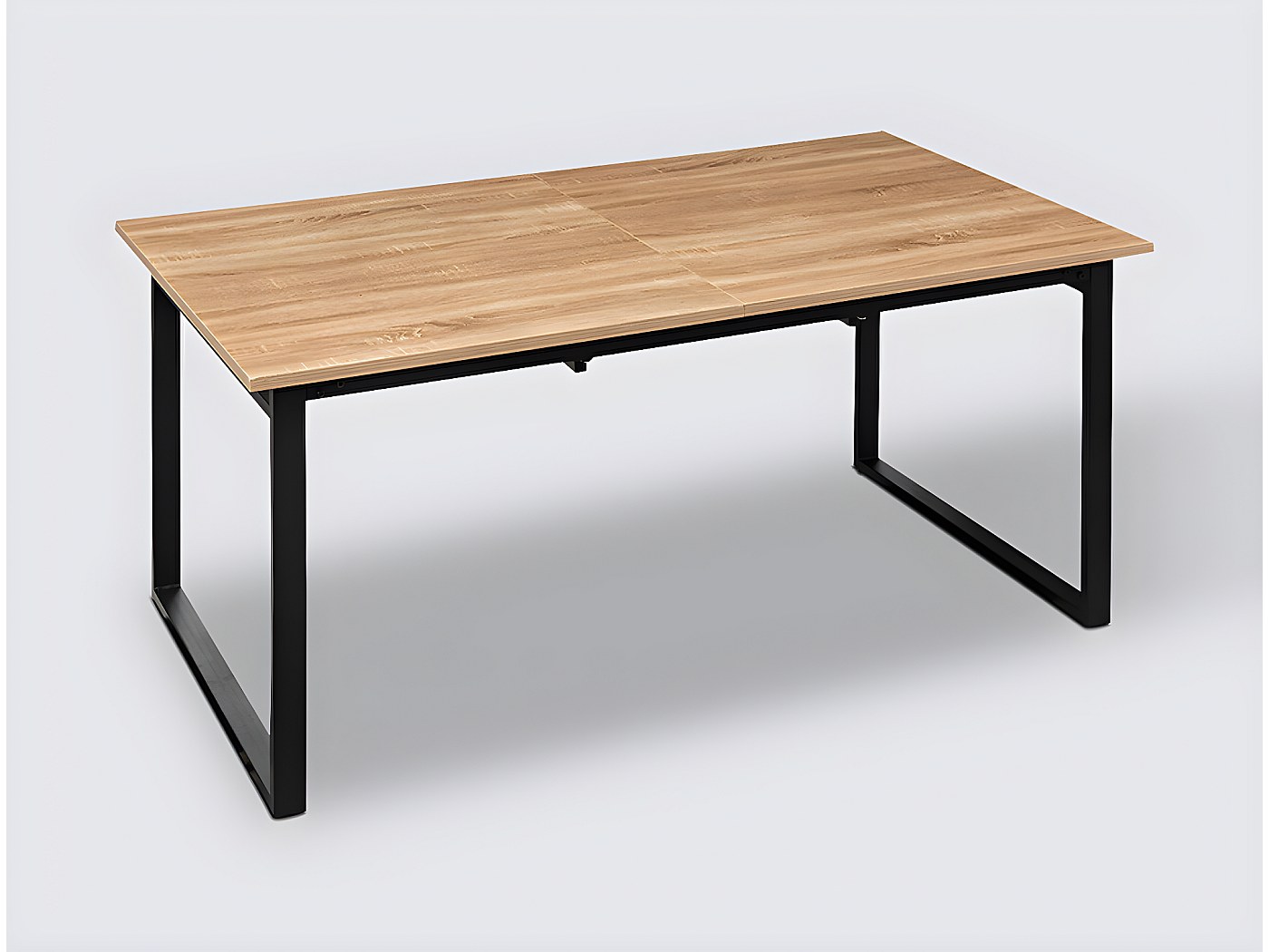 Table à manger, table de repas extensible en bois Beige et métal ...