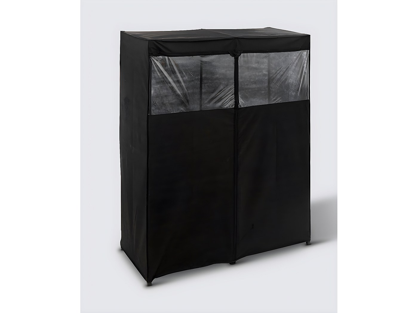 Penderie, armoire intissée en fer, polypropylène coloris noir