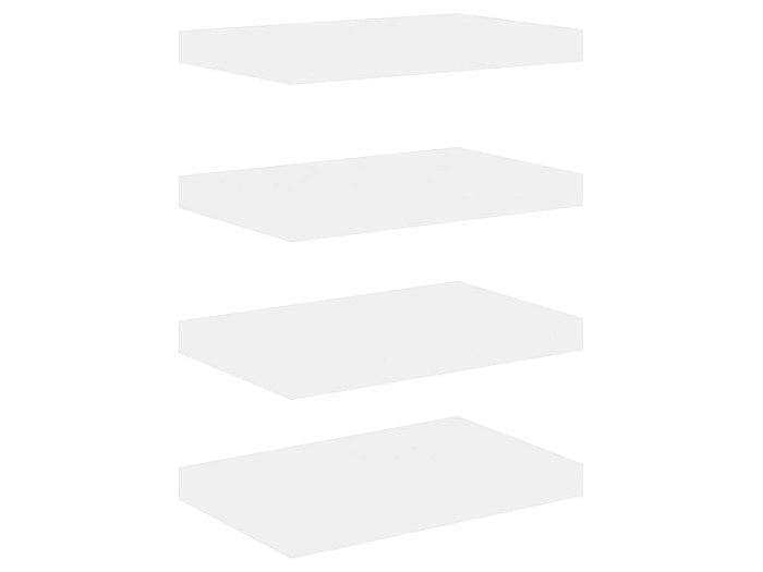 Étagères flottantes 4 pcs Chêne et blanc 40x23x3,8 MDF
