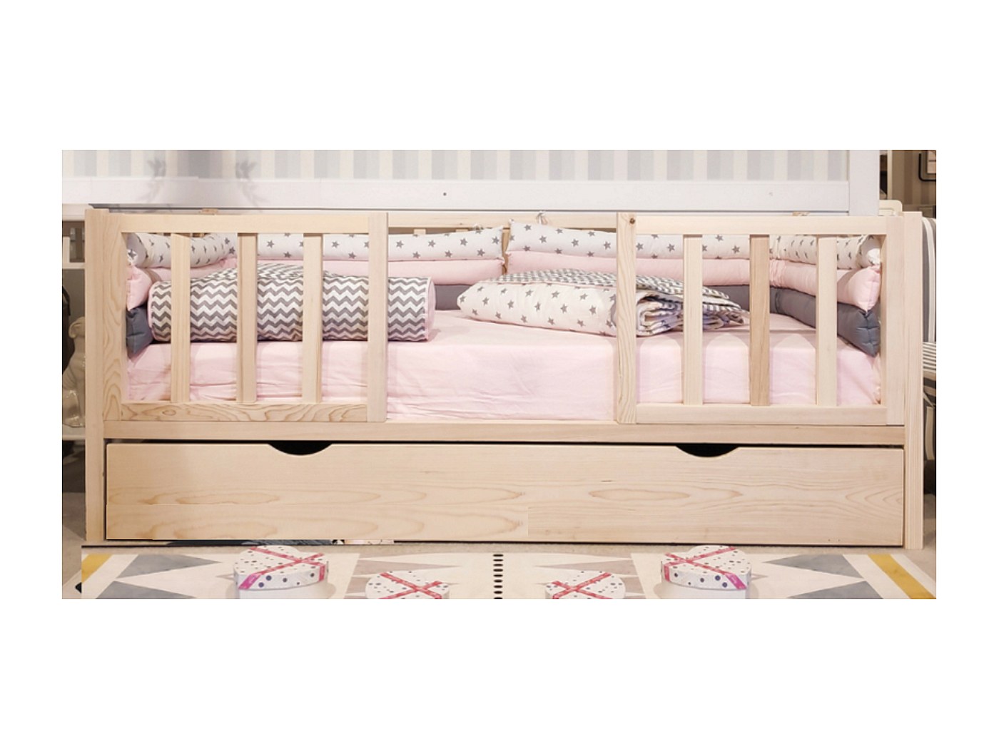 Lit de sol avec cadre