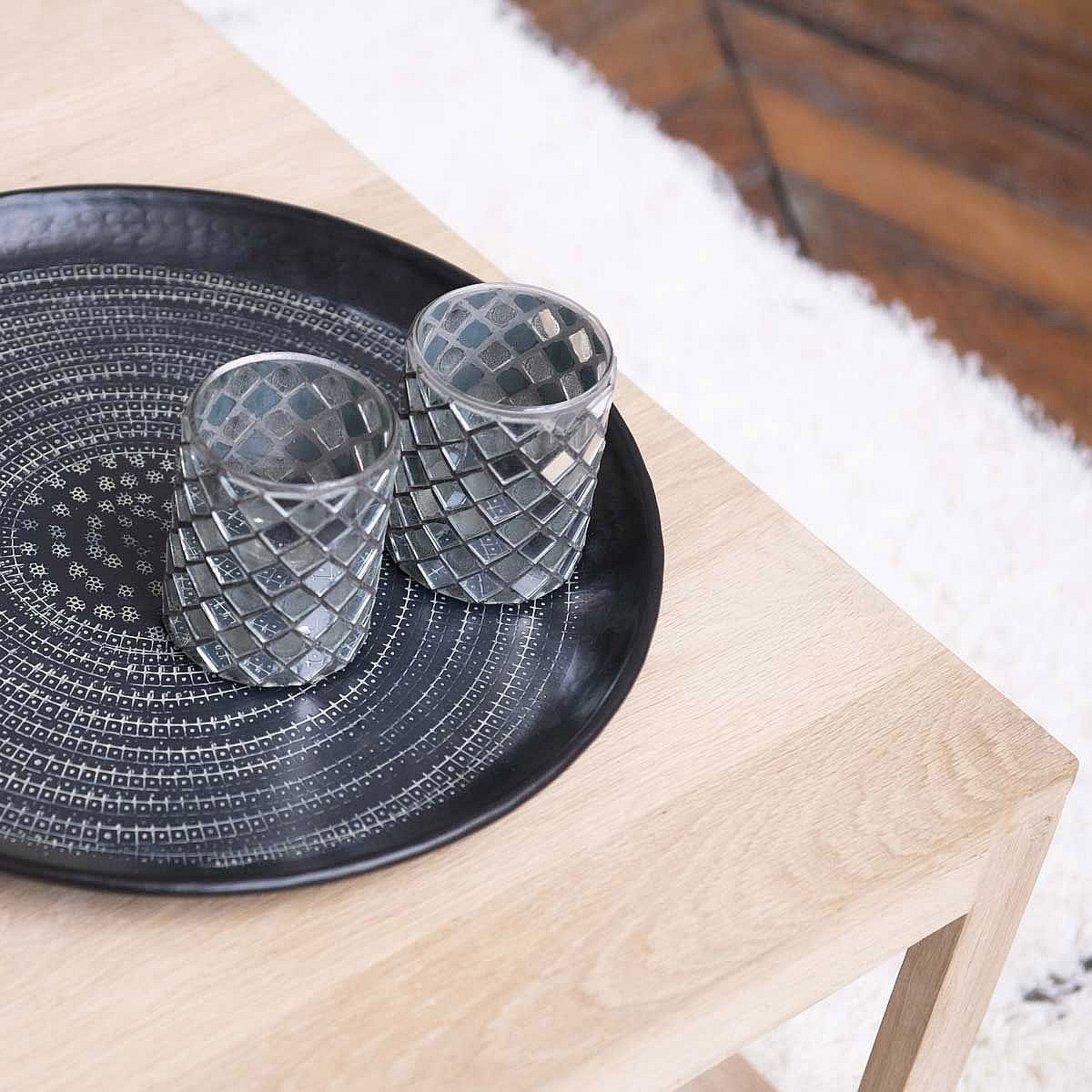 Table basse carrée en chêne Mood