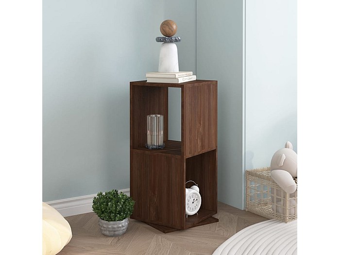 Armoire rotative Chêne marron 34,5x34,5x75,5 cm Aggloméré