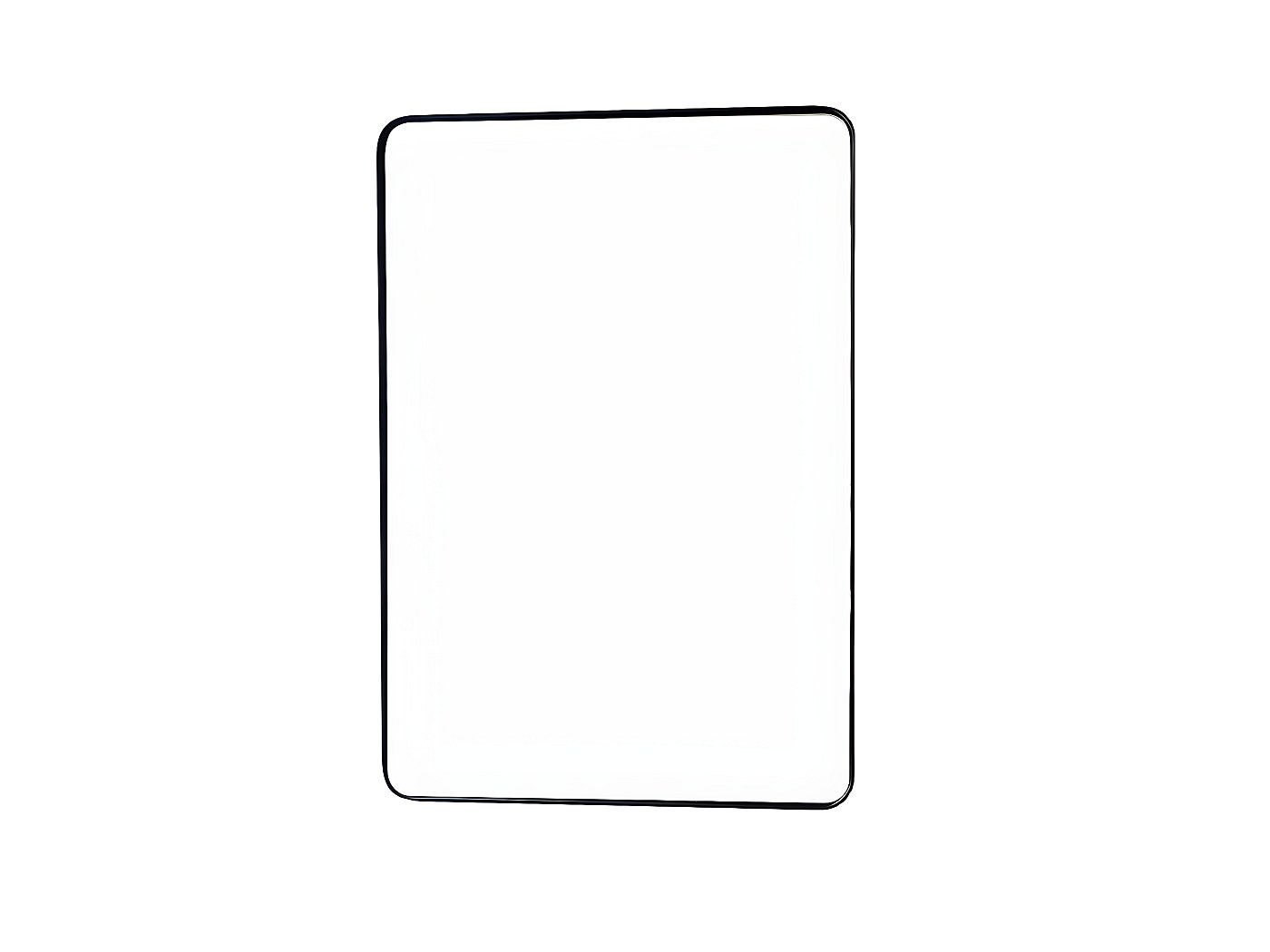 Espejo rectangular de metal 57.5x 40 cm