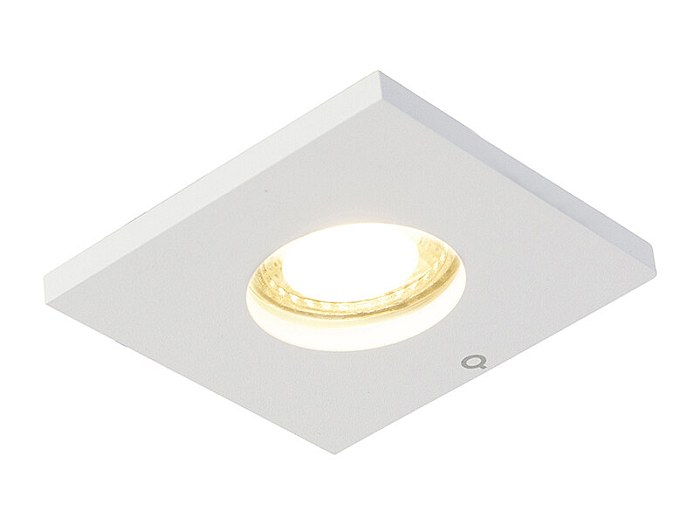 Spot encastrable pour salle de bain moderne blanc IP54 - Doku
