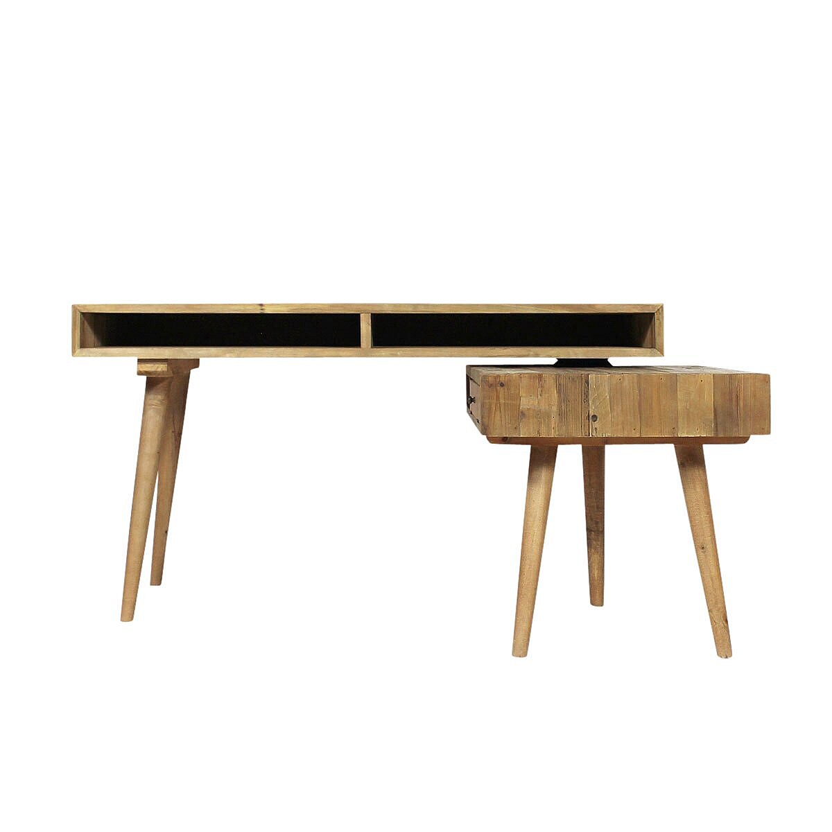 Bureau en bois recyclé pivotant Henri