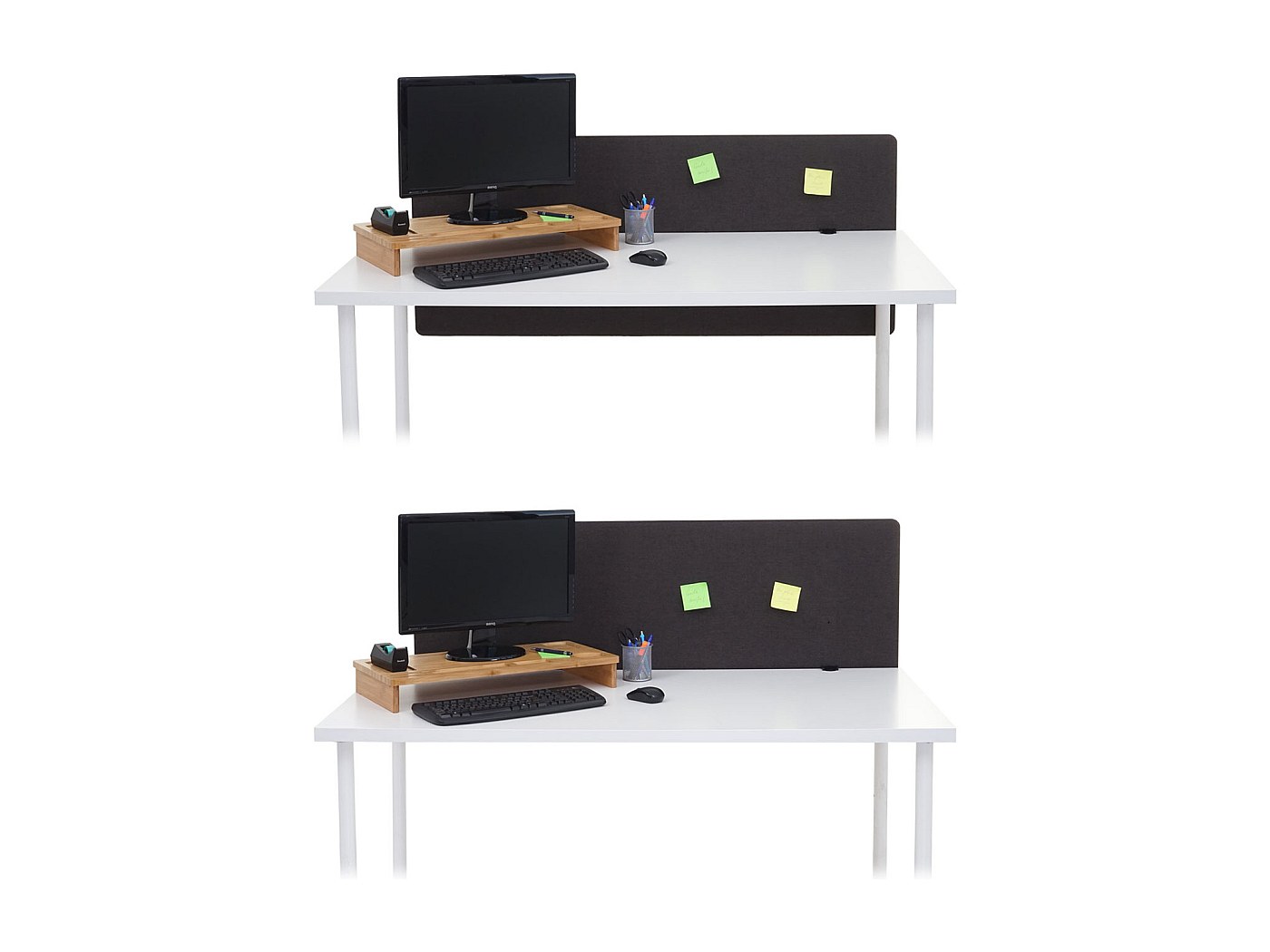 Paroi de séparation acoustique HWC-G75, Protection visuelle pour bureau ...