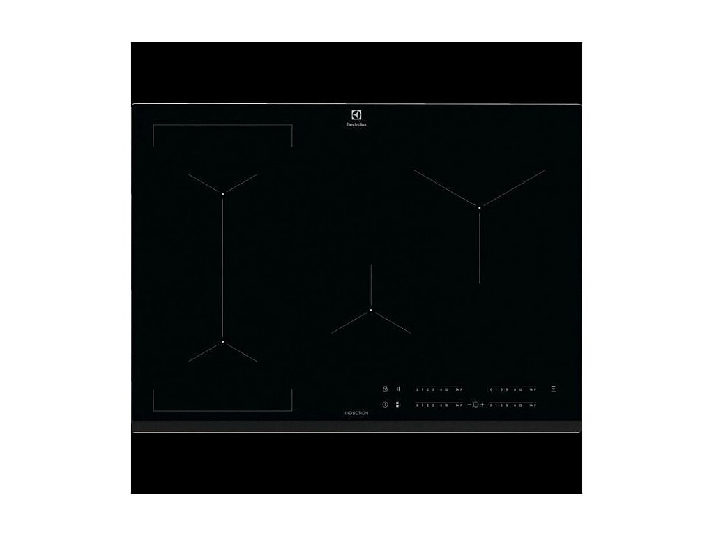 Electrolux Table de cuisson induction 71cm 4 feux 7350w noir - eiv734
