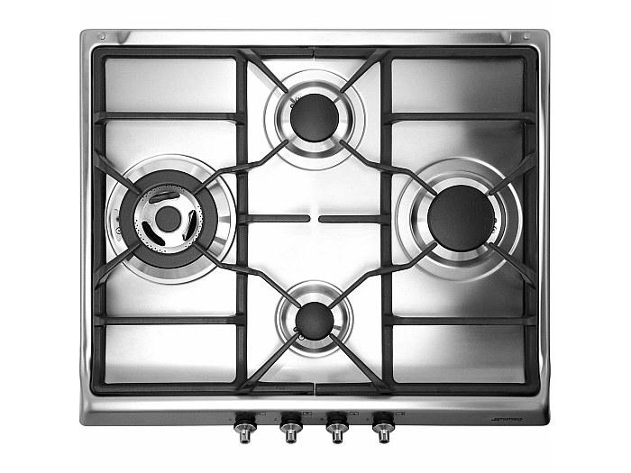 Smeg Table de cuisson gaz 60cm 4 feux inox - ser60sgh3