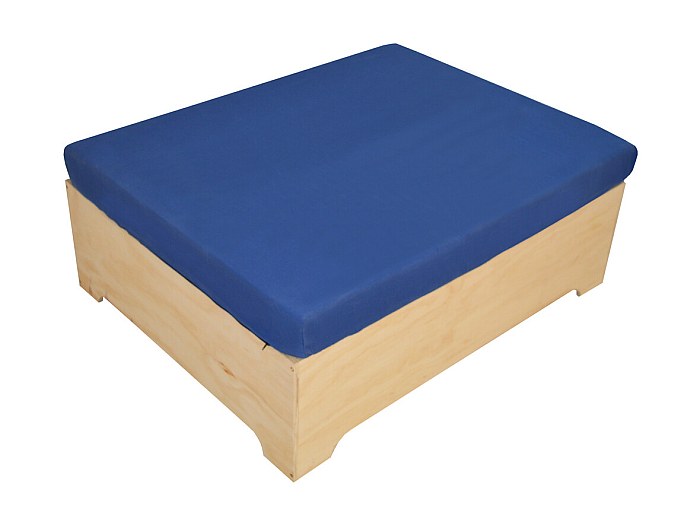 Pouf Box con Cojín 80x100 39cm alto estilo Industrial apto exteriores