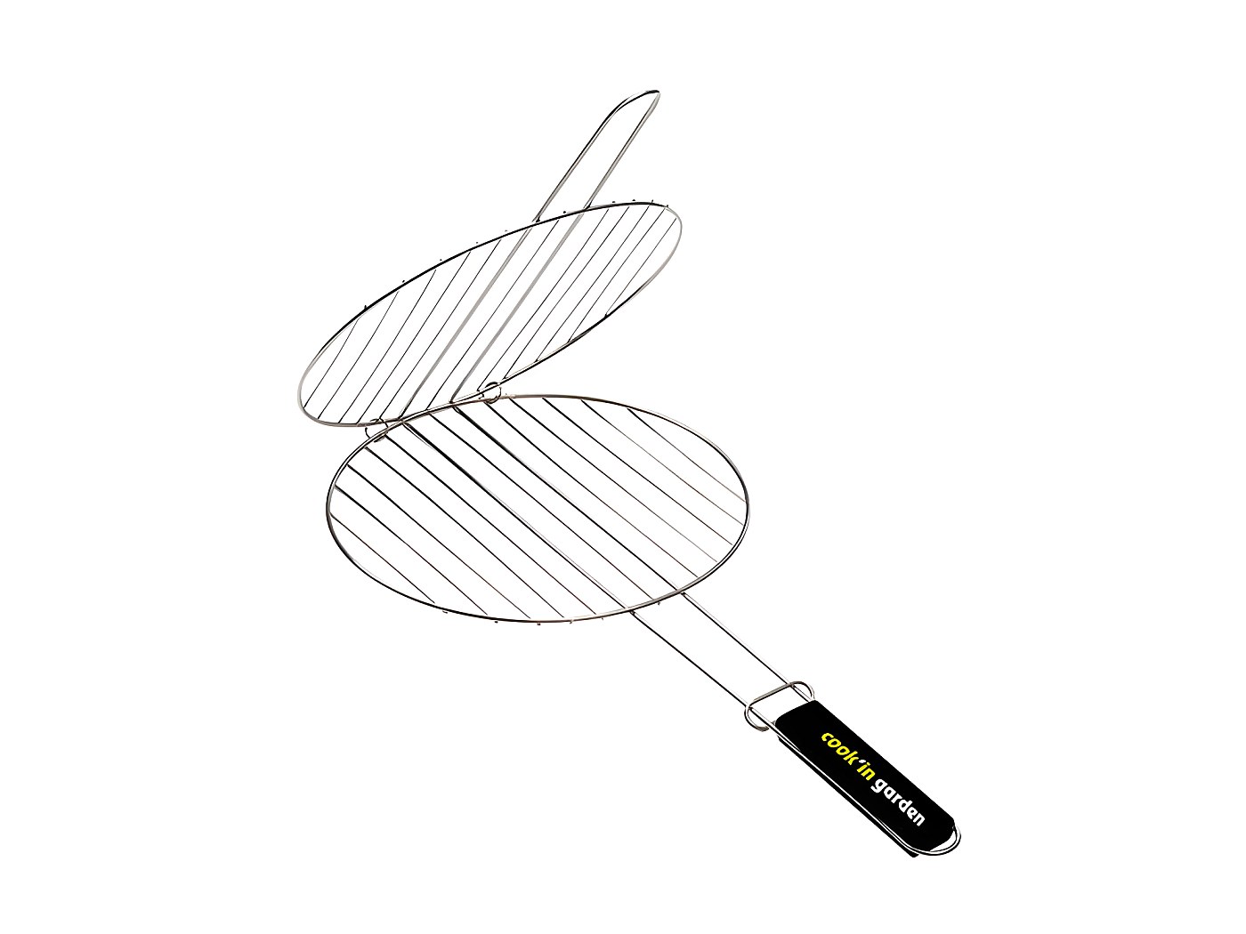 Grille double ronde Cook In Garden en acier chromé résistante aux ...