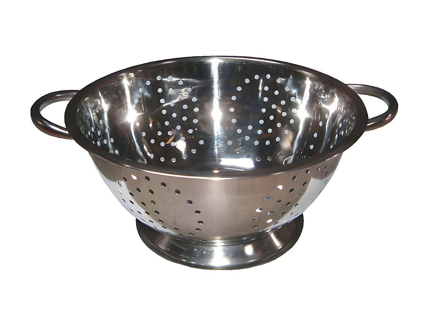 Passoire en acier inoxydable de 24 cm avec poignées en métal et socle ...