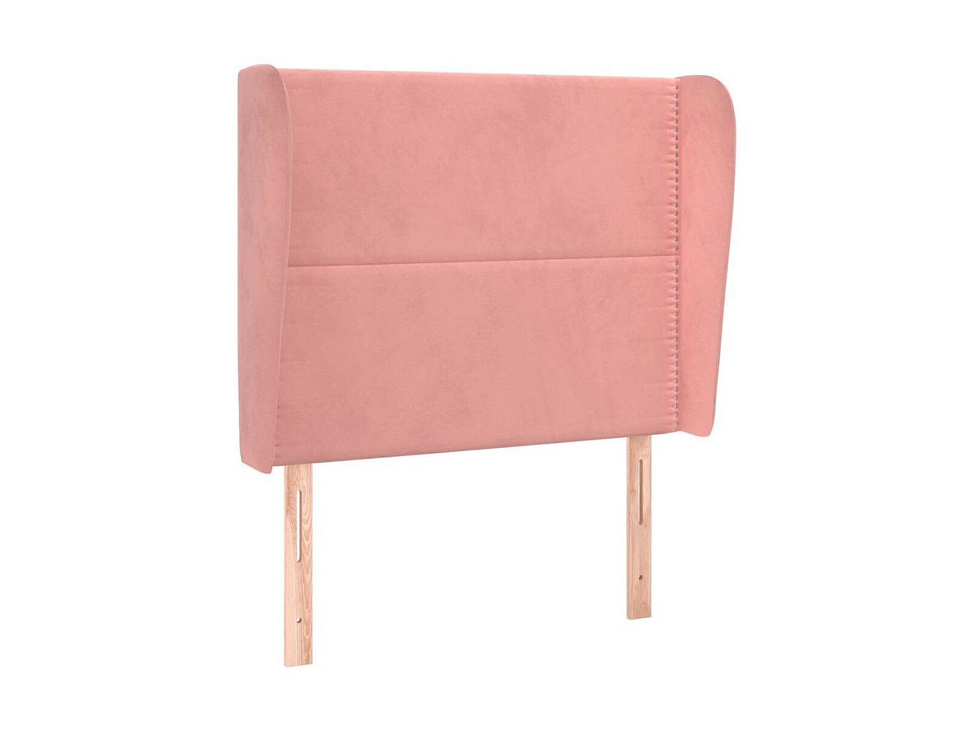 Tête de lit avec oreilles Rose 93x23x118/128 cm Velours POI31424 ...