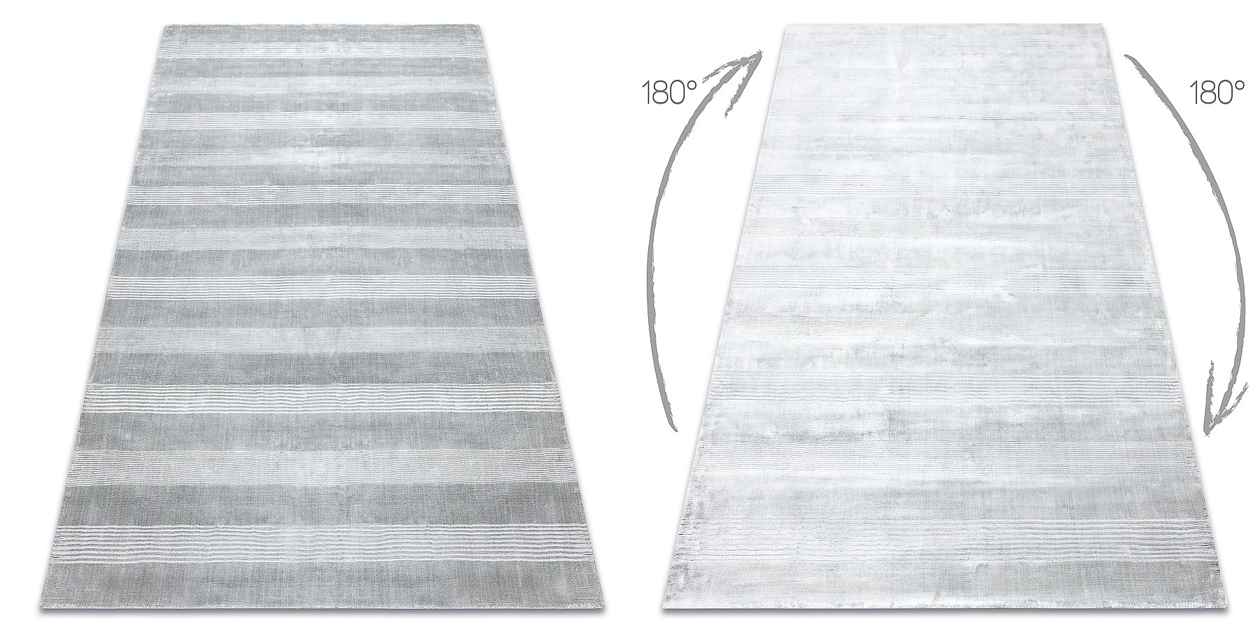 Tapis ACRYLIQUE Haze Lignes gris 250x250 cm
