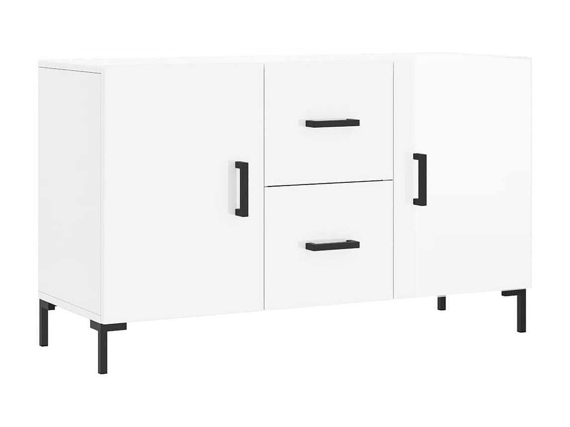Sideboard Lowboard - Hochglanz-Weiß 100x36x60 cm Holzwerkstoff -RM35909