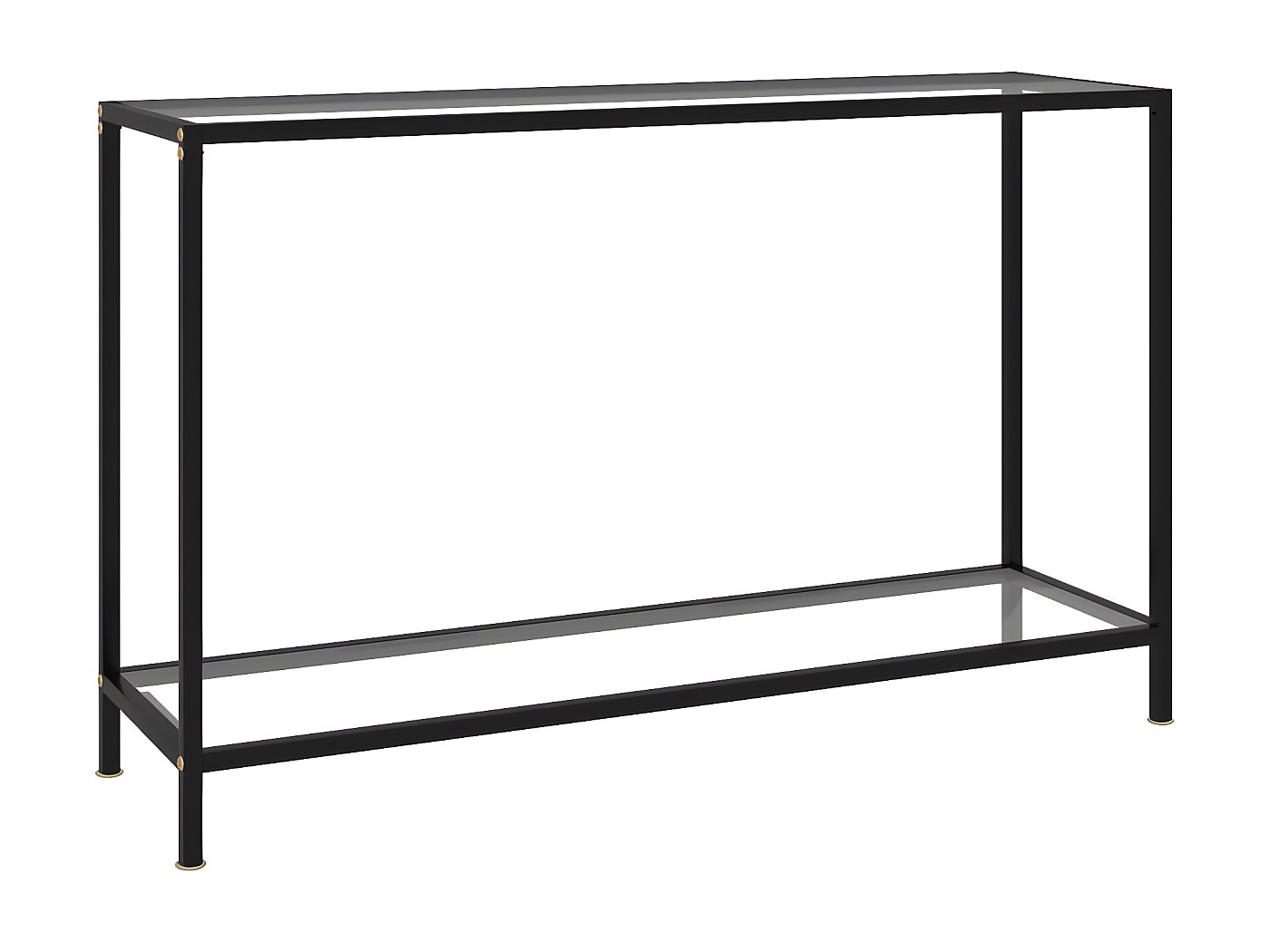 Table console Transparent 120x35x75 Verre trempé 2
