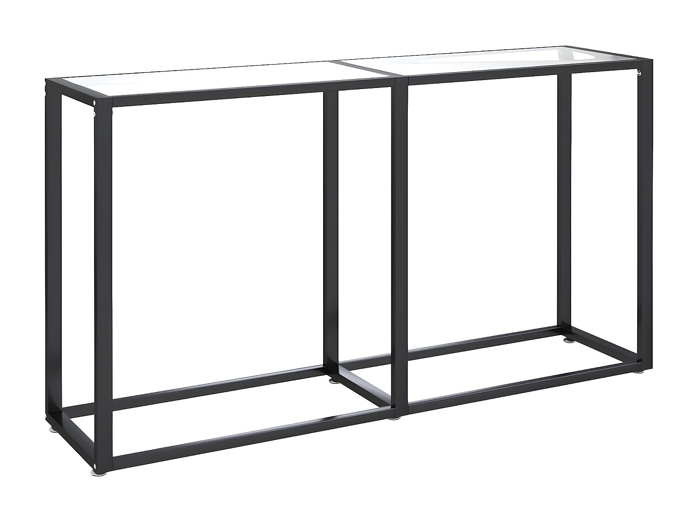 Table console Transparent 140x35x75,5 Verre trempé