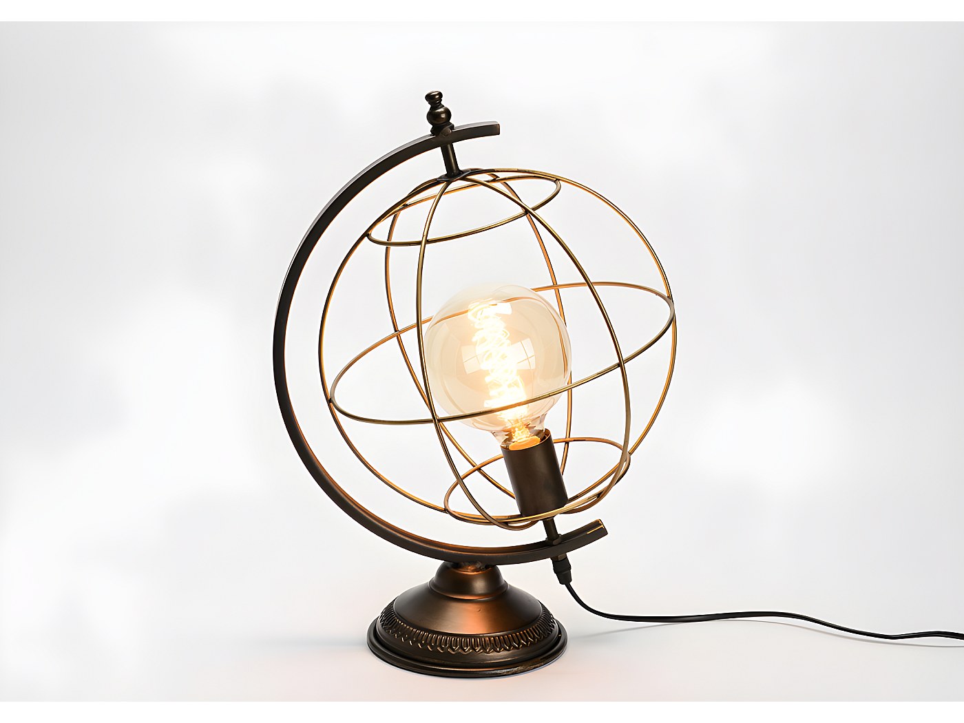 Lampe de table globe trotteur