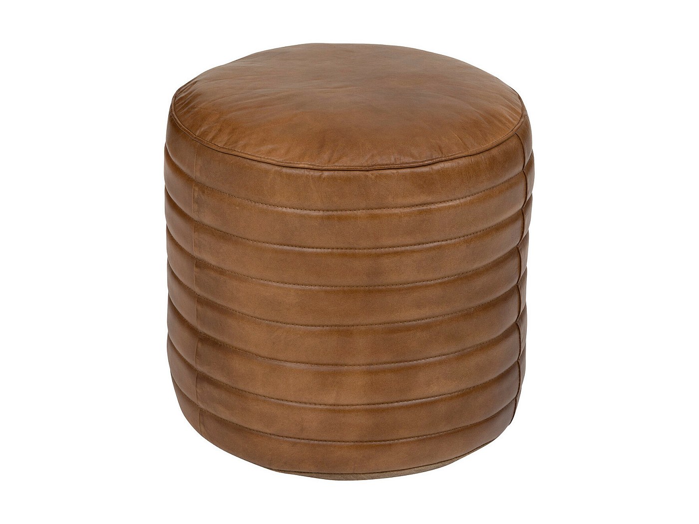 Pouf Cuir Marron
