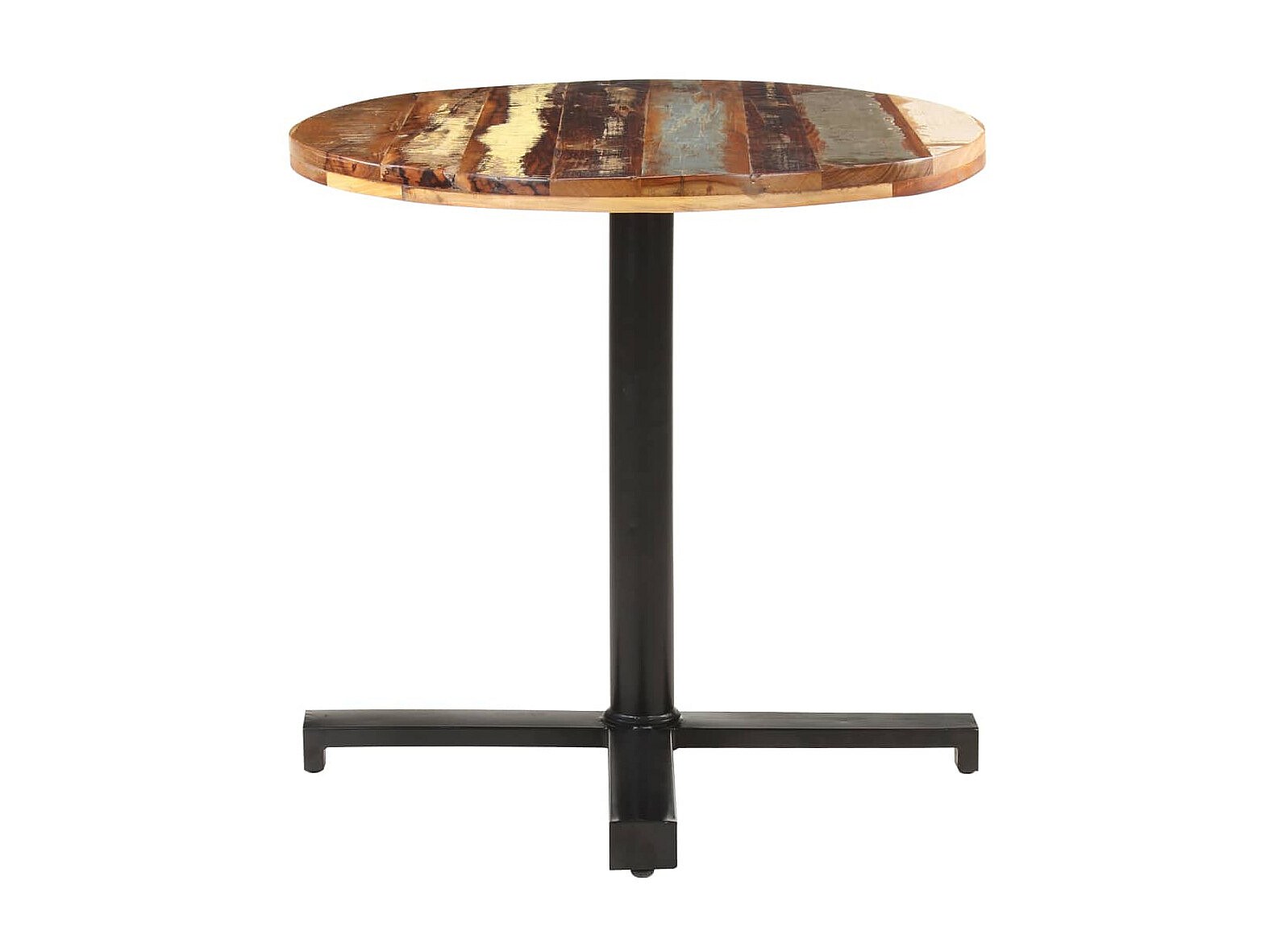 Table de bistro Ronde Ø70x75 Bois de récupération massif