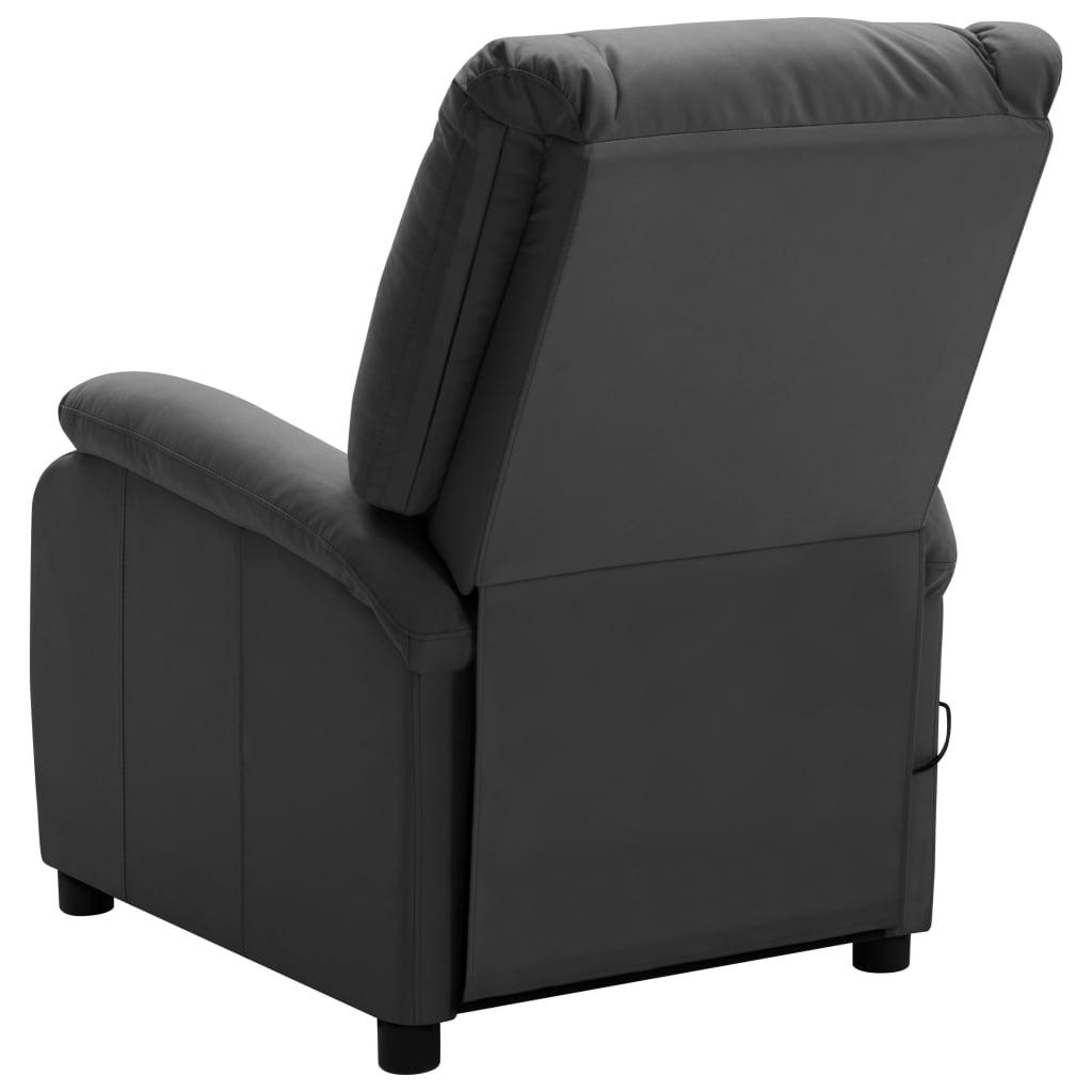 Fauteuil Inclinable électrique De Massage Anthracite Similicuir