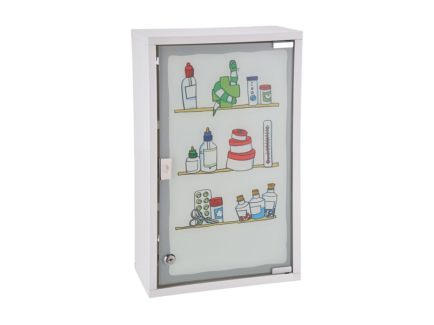 Botiquín 30x15x50 cm acero inoxidable Blanco