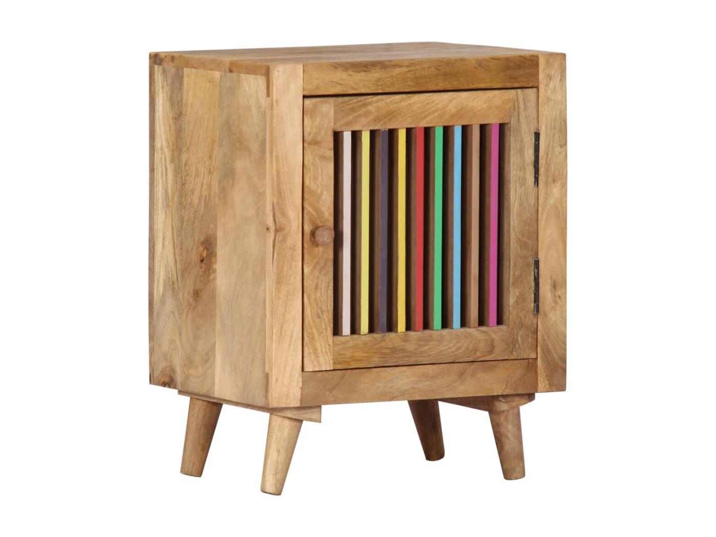 Comodino 40x30x50 cm Legno massello di mango Comodino 40x30x50 cm Legno massello di mango
