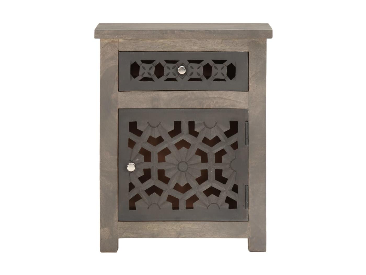 Comodino 40x30x50 cm Legno massello di mango Comodino 40x30x50 cm Legno massello di mango