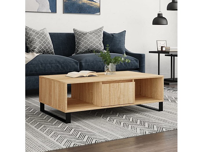 Gold Sonoma eiken salontafel 104x60x35 cm samengesteld hout