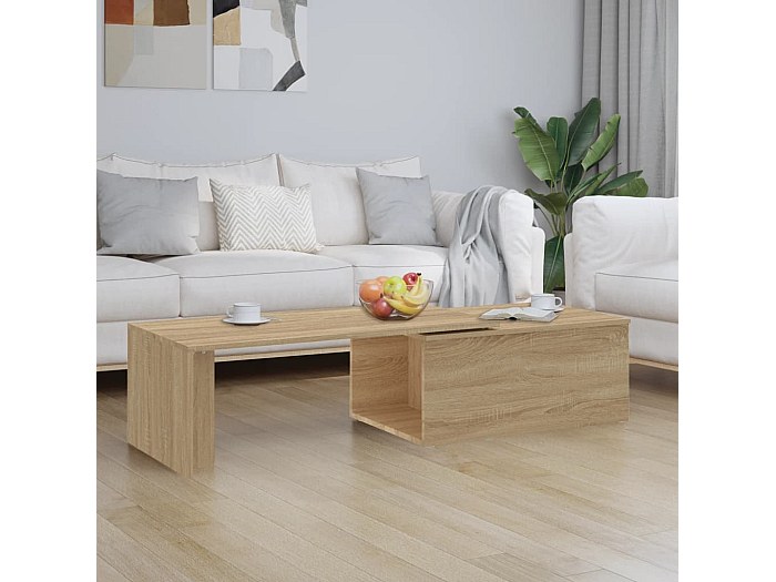 Table basse Chêne sonoma 150x50x35 cm Aggloméré