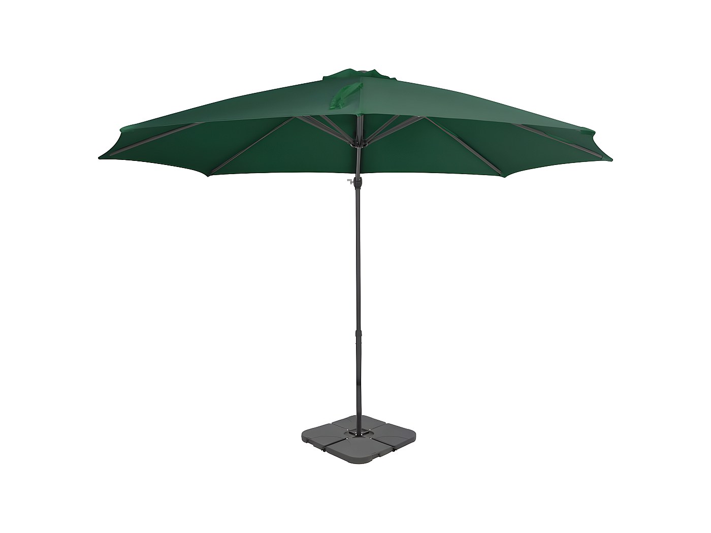 Parasol avec base portable Vert WVGQ6963