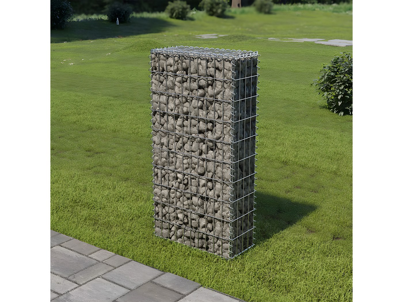 Muro gabião com tampas aço galvanizado 50x20x100 cm PT583771