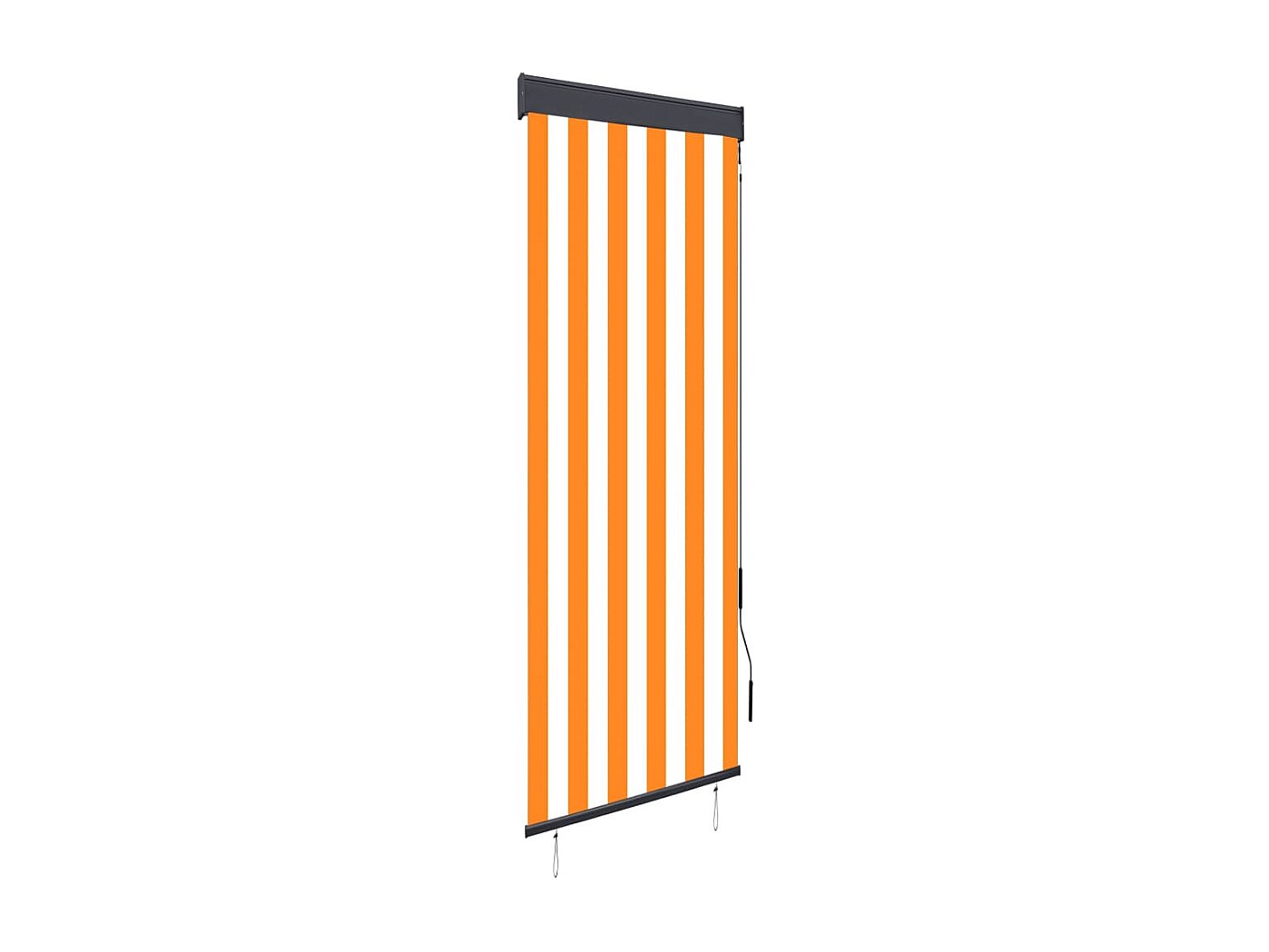 Estore de rolo para exterior 60x250 cm branco e laranja PT828313