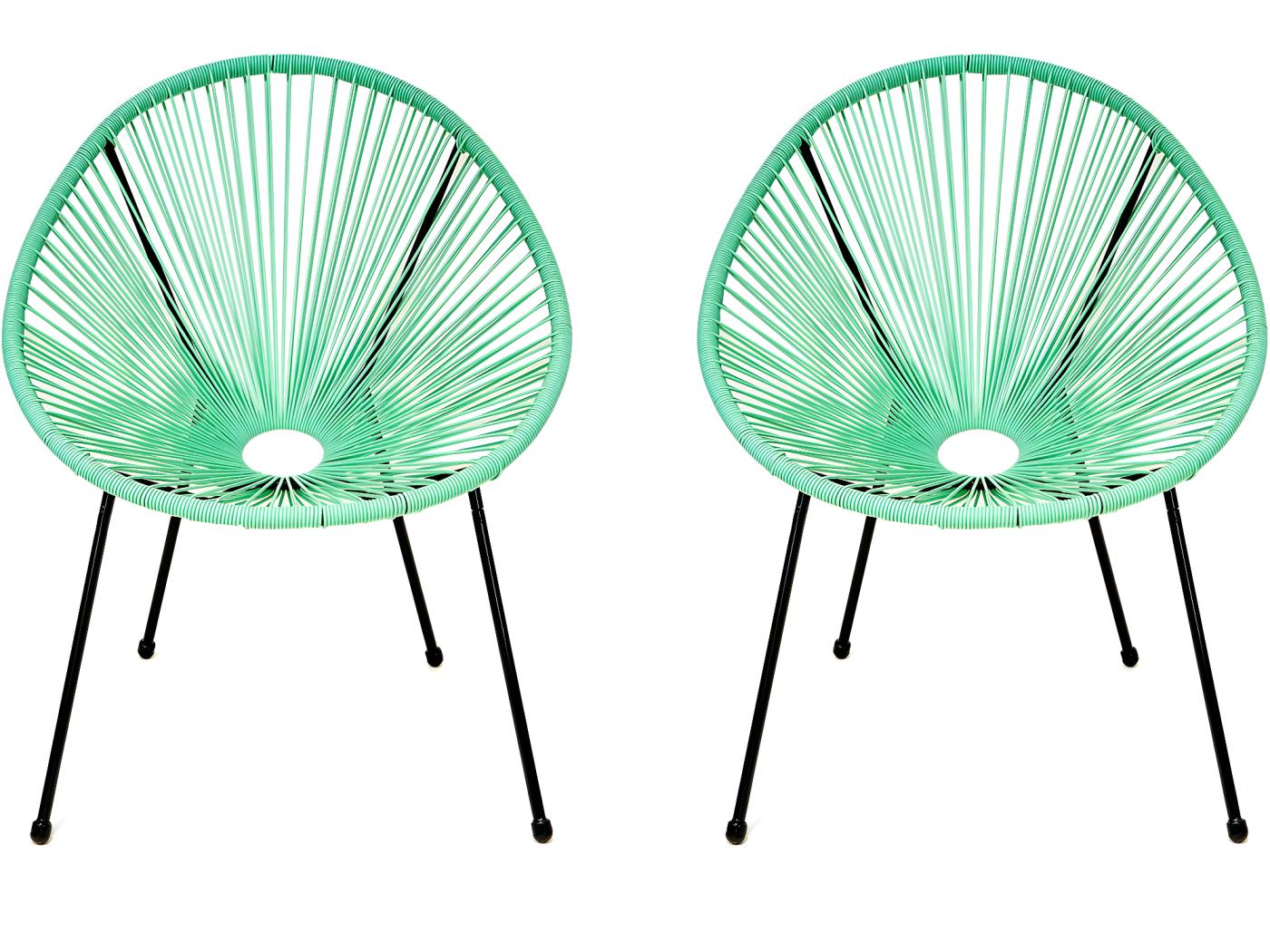 Lot de 2 fauteuils de jardin Lot de 2 fauteuils de jardin
