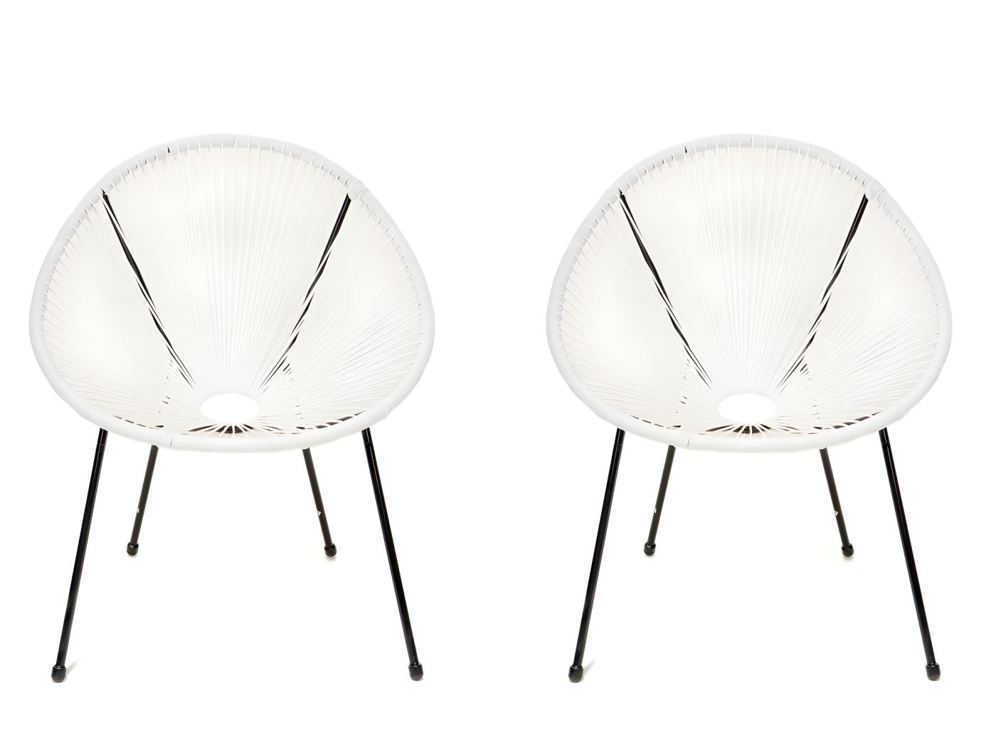 Lot de 2 fauteuils de jardin Lot de 2 fauteuils de jardin