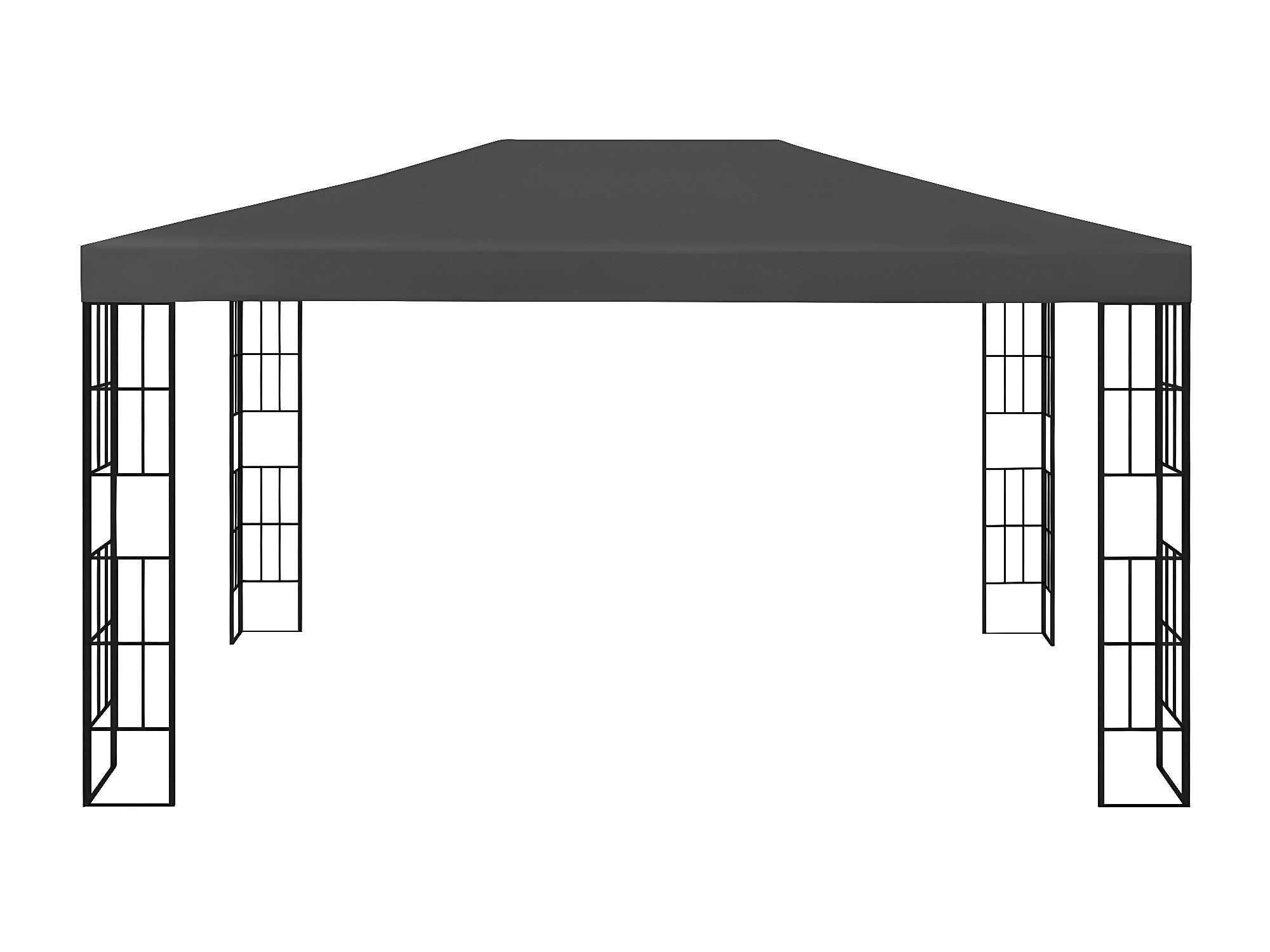 Pergola avec guirlande lumineuse à LED 3x4 m Anthracite WVGQ7829